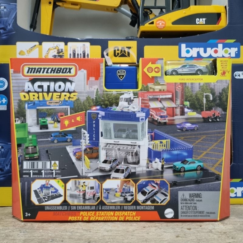 Jual Matchbox Action Drivers Police Station Dispatch Poste De ...