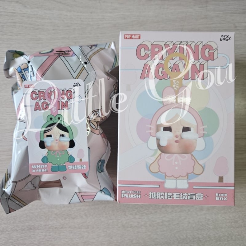 Jual ORIGINAL Crybaby Crying Again Plush WHAT A FROG Sealed POP MART ...