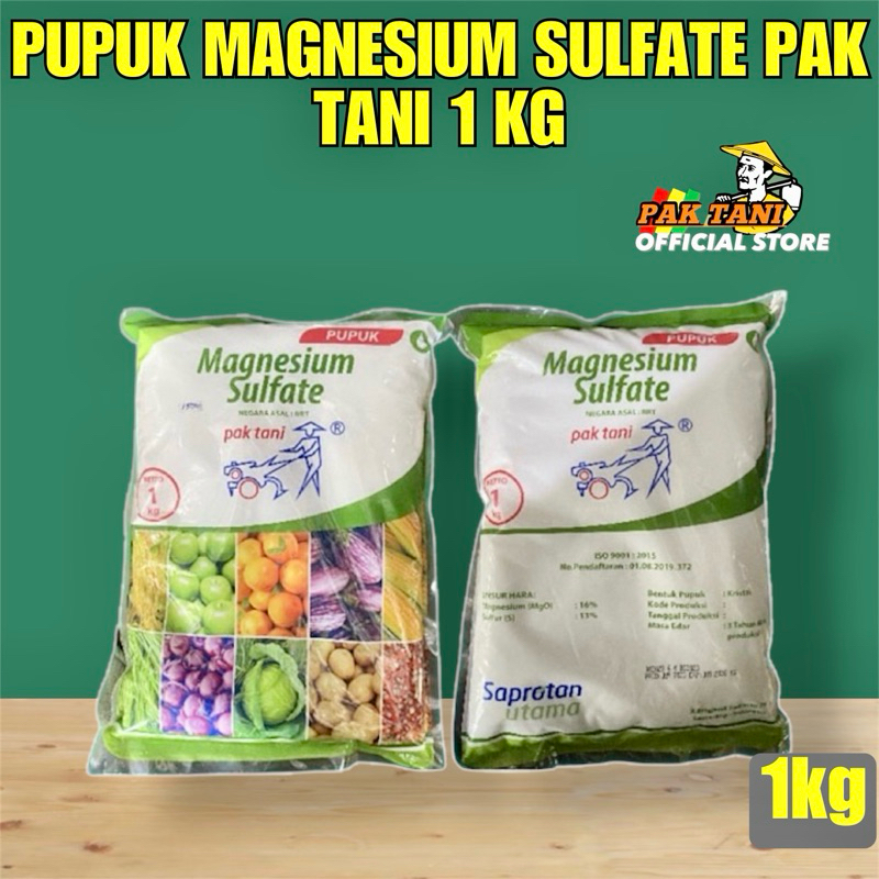 Jual PUPUK MAGNESIUM SULFAT PAK TANI KEMASAN 1KG | Shopee Indonesia