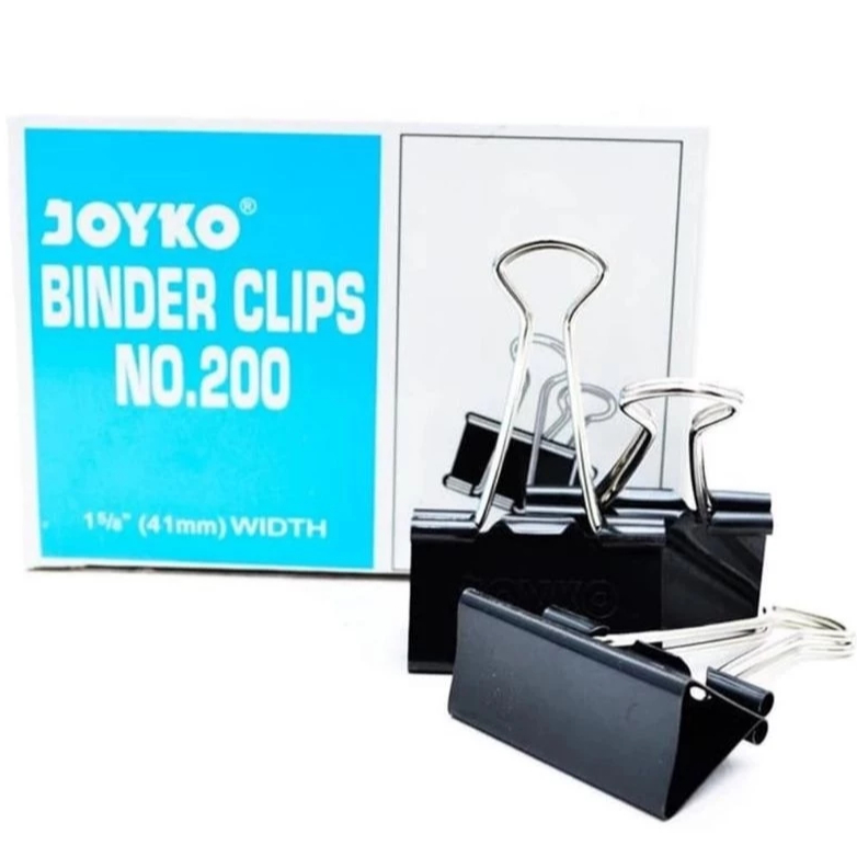 Jual [200] Binder Klips Binder Clips Joyko no 200 (isi 12) / Klip ...
