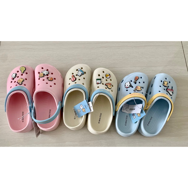 Jual sandal miniso maltese collection Slippers sendal motif kartun ...