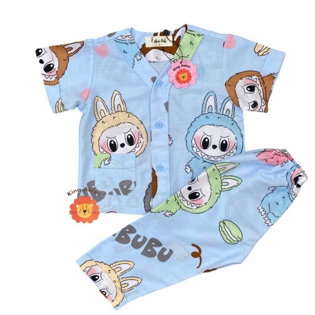 Jual King Azlan Piyama Unisex 1-10 tahun Motif Labubu | Shopee Indonesia