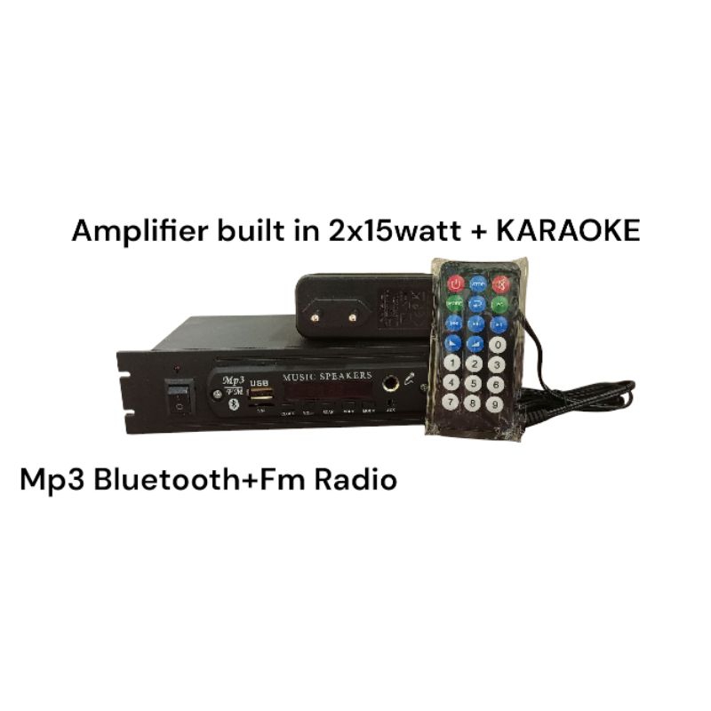 Jual Karaoke Amplifier Mp3 Bluetooth+FM Radio+Karaoke | Shopee Indonesia