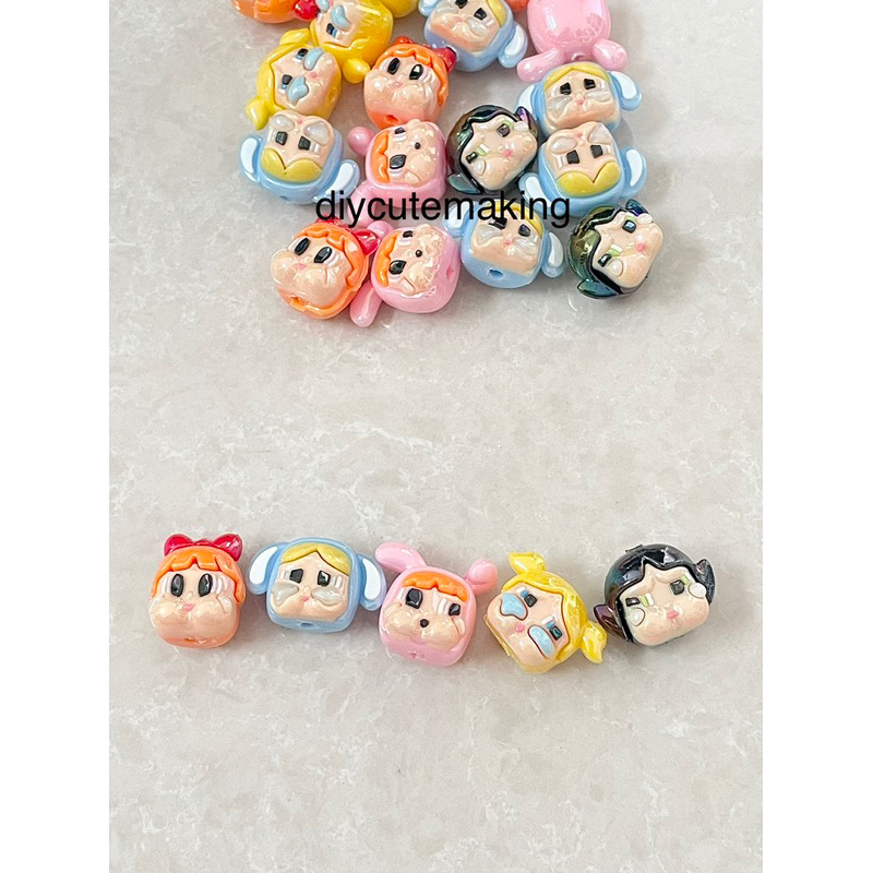 Jual 1pc Powerpuff Girl Lubang Tembus PPG Rubber Head Kepala Crybaby ...