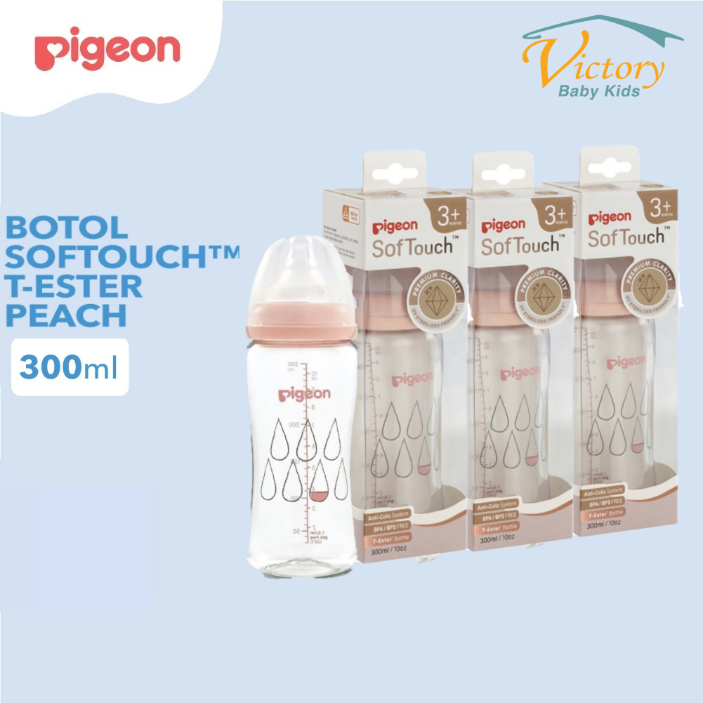 Jual PIGEON Botol T-ester Peach Wide Neck 200ml W/Soft Touch Nipple Buy 2 Get 1 FREE | Shopee ...