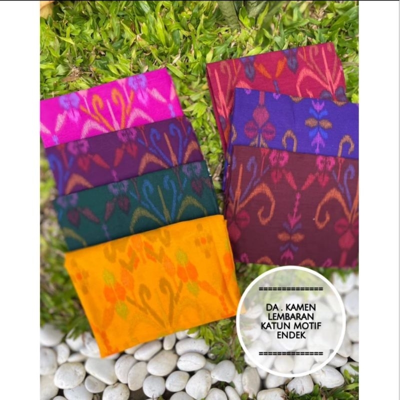 Jual Kamen/kain endek lembaran| bahan katun premium | kain endek khas ...