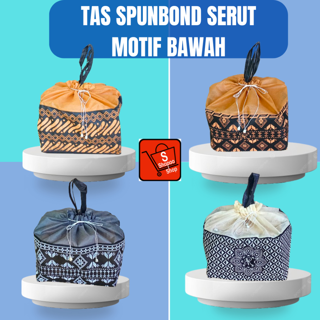 Jual (1 LUSIN=12PCS) Tas Serut SMB | Goodiebag Tas Hajatan | Tas ...