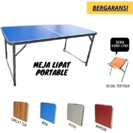 Jual Meja Lipat Koper Portable Outdoor Foldable Table Meja Jualan Kaki lima | Shopee Indonesia