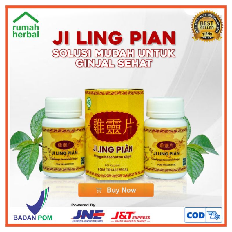 Jual JI LING PIAN Kapsul Herbal Obat Batu Ginjal Infreksi Saluran Kemih ...