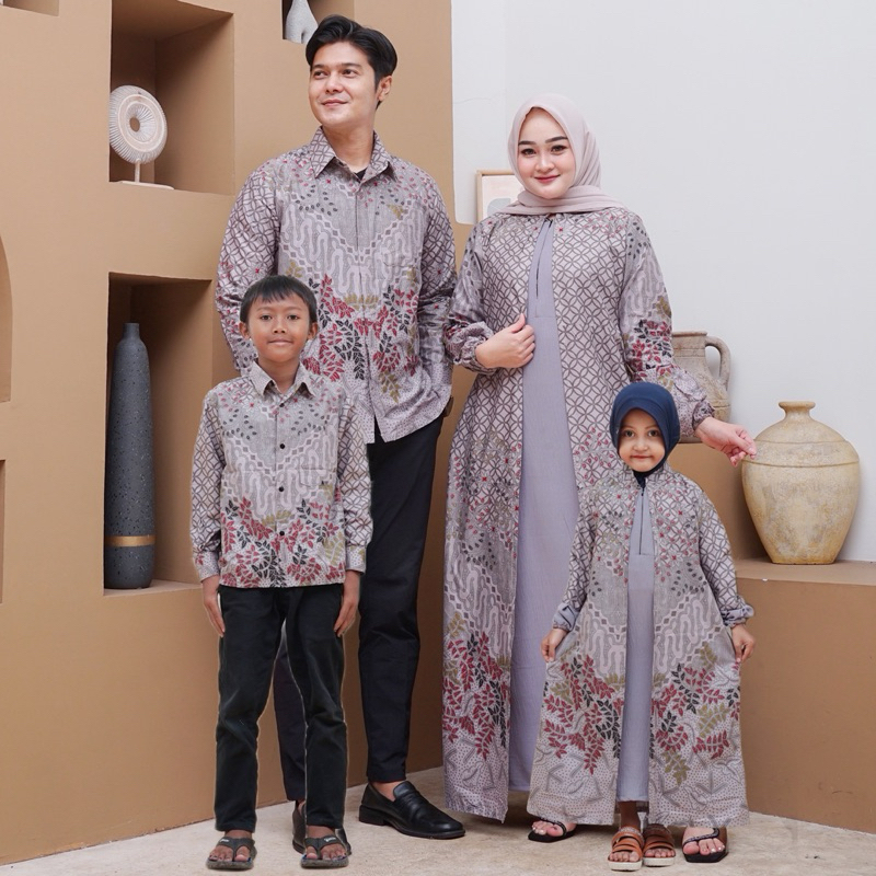 Jual Batik Couple Pasangan Keluarga Modern Terbaru Matt Katun Premium ...