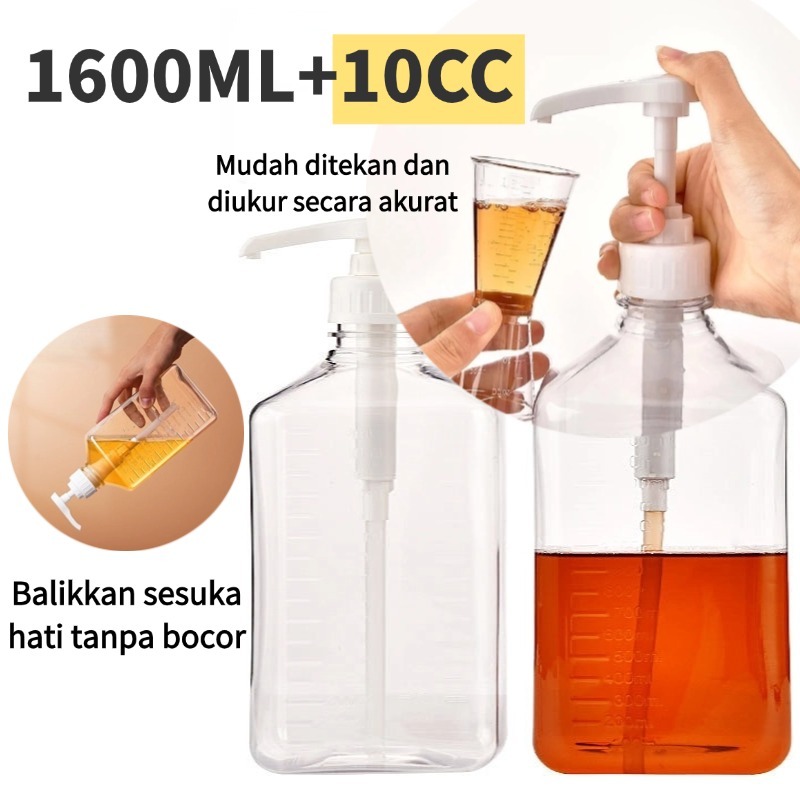 Jual 1600ML/1100ML Paket Botol Sirup/botol peras fruktosa kapasitas ...