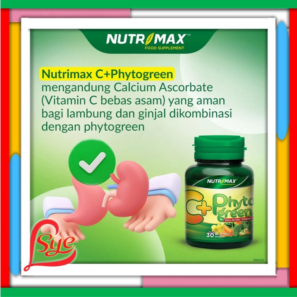 Jual Nutrimax C+ Phytogreen Isi 30 Tablet | Suplemen Makanan | Vitamin ...