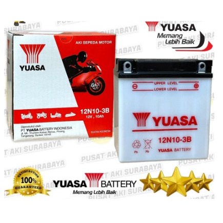 Jual ASLI ORIGINAL ACCU BASAH YUASA 12N10-3B 12V 10AH VIAR KAISAR MERCY | Shopee Indonesia