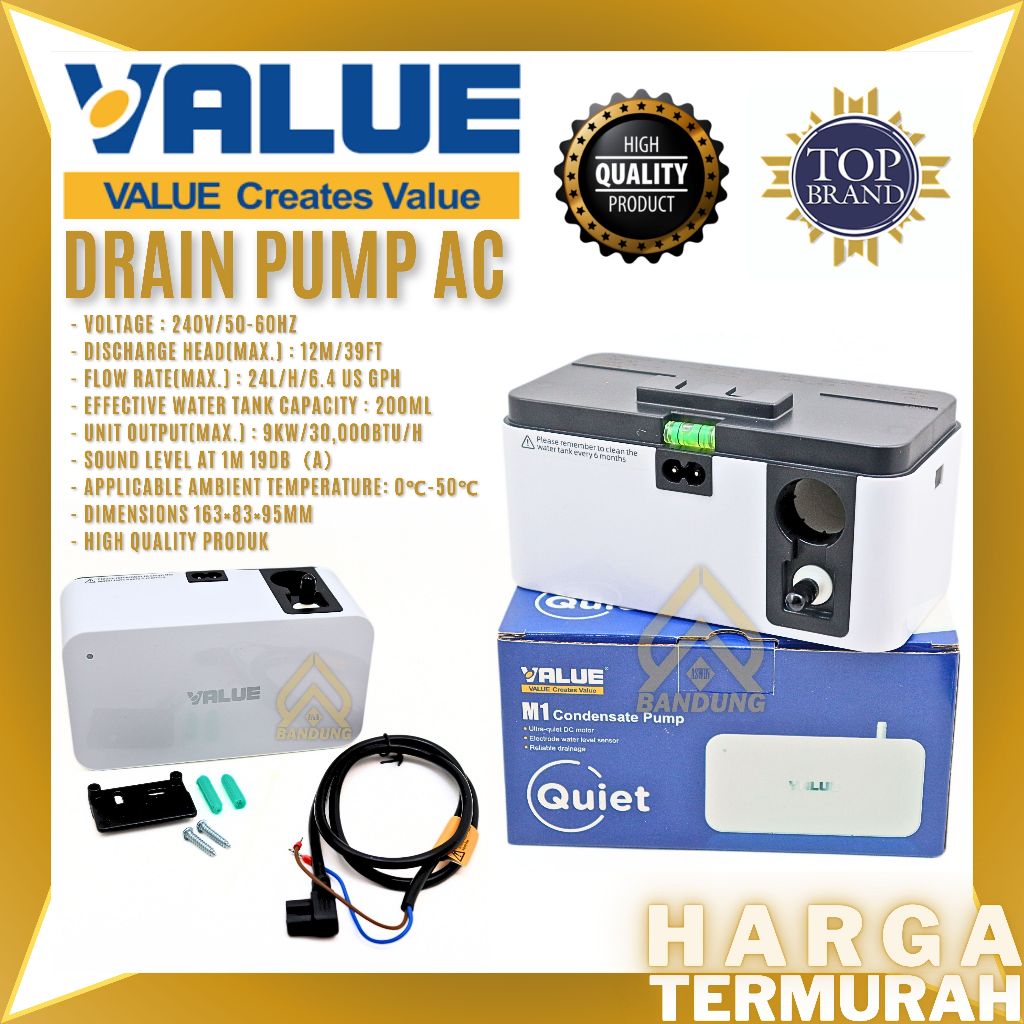 Jual DRAIN PUMP AC - CONDENSATE PUMP VALUE M1 QUIET VALUE POMPA AC ...