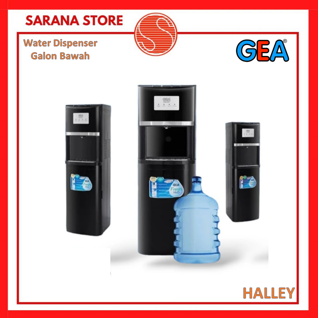 Jual GEA Water Dispenser Galon Bawah Halley Bottom Loading Kompressor ...