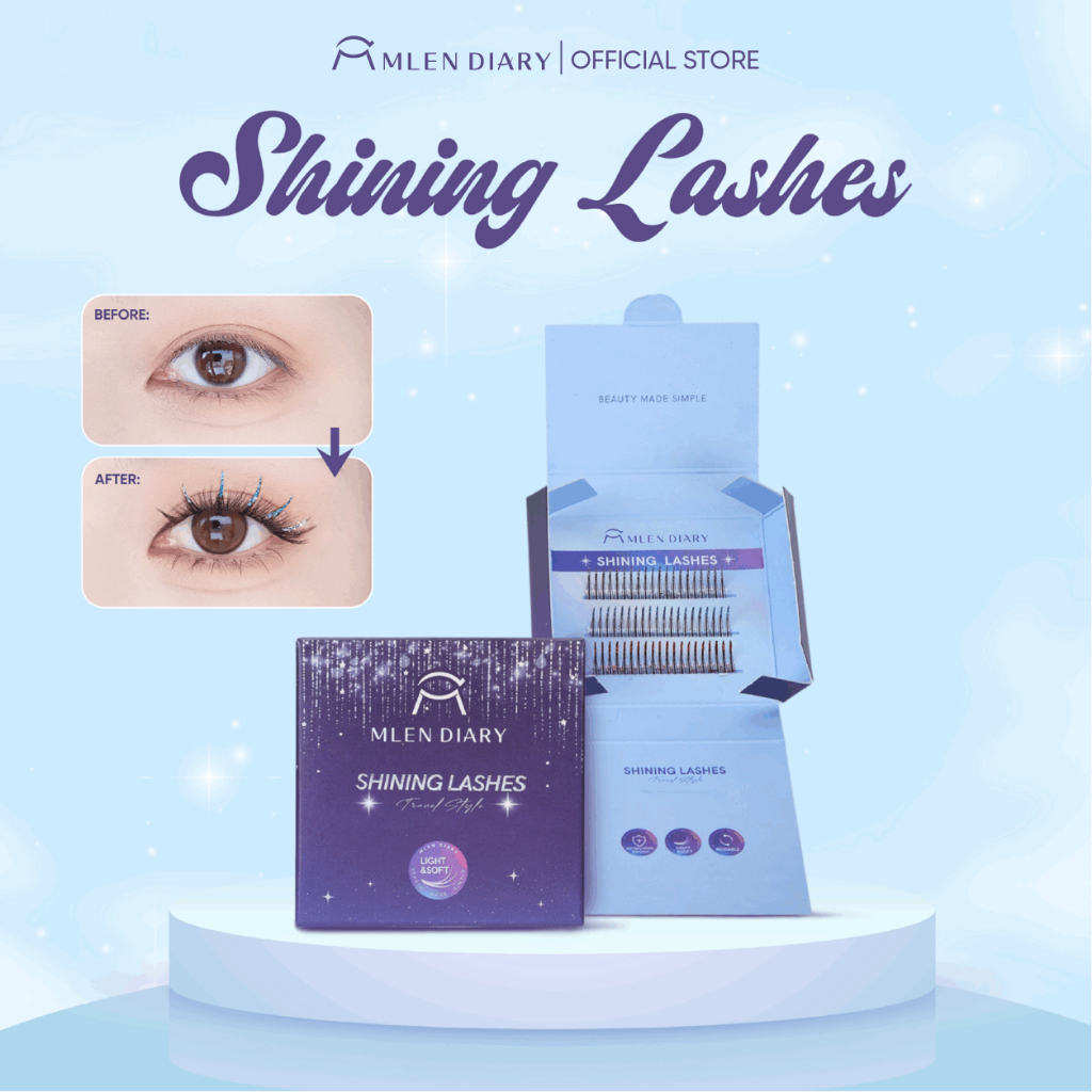 Jual MLEN DIARY Shining Lashes Soft Style Suasana Meriah, Bulu Mata ...
