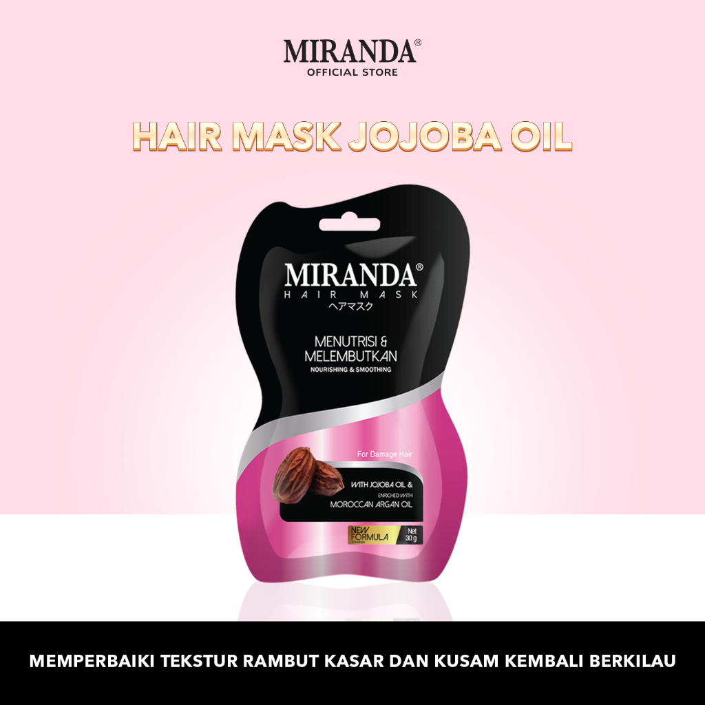 Jual Miranda Hair Mask (Masker Rambut) Sachet Jojoba Oil 30gr | Shopee ...