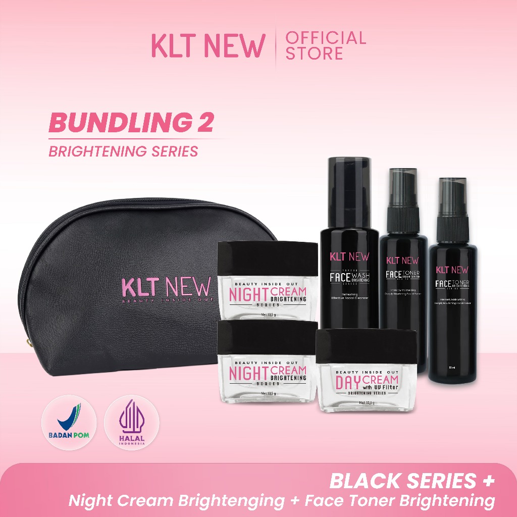 Jual KLT NEW – Bundle Brightening Series + Night Cream Brightening ...