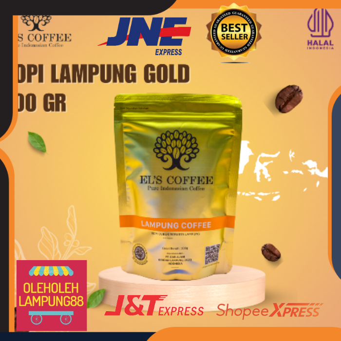 Jual El's Coffee Lampung Gold 200GR Els Coffee Lampung Gold Kopi ...