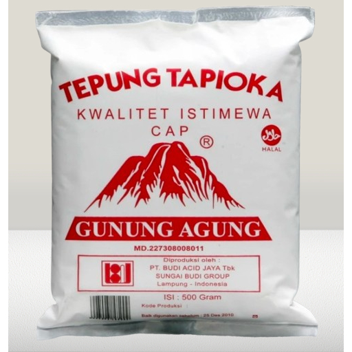 Jual Tepung Tapioka Cap Gunung Agung 500 Gr / Tepung Sagu Tapioka 500 ...