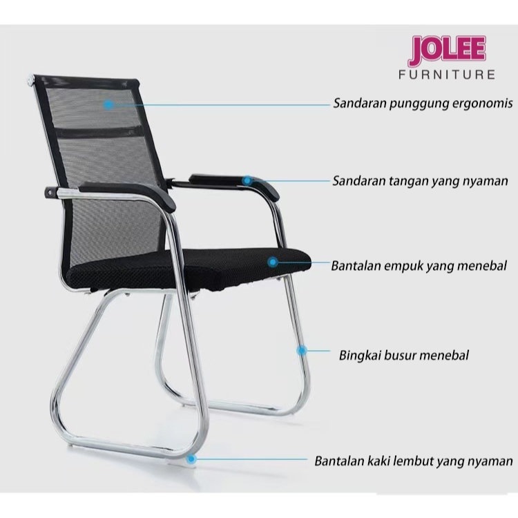 Jual JF-Kursi jaring lengkung, kursi kantor jaring, kursi kerja, kursi ...
