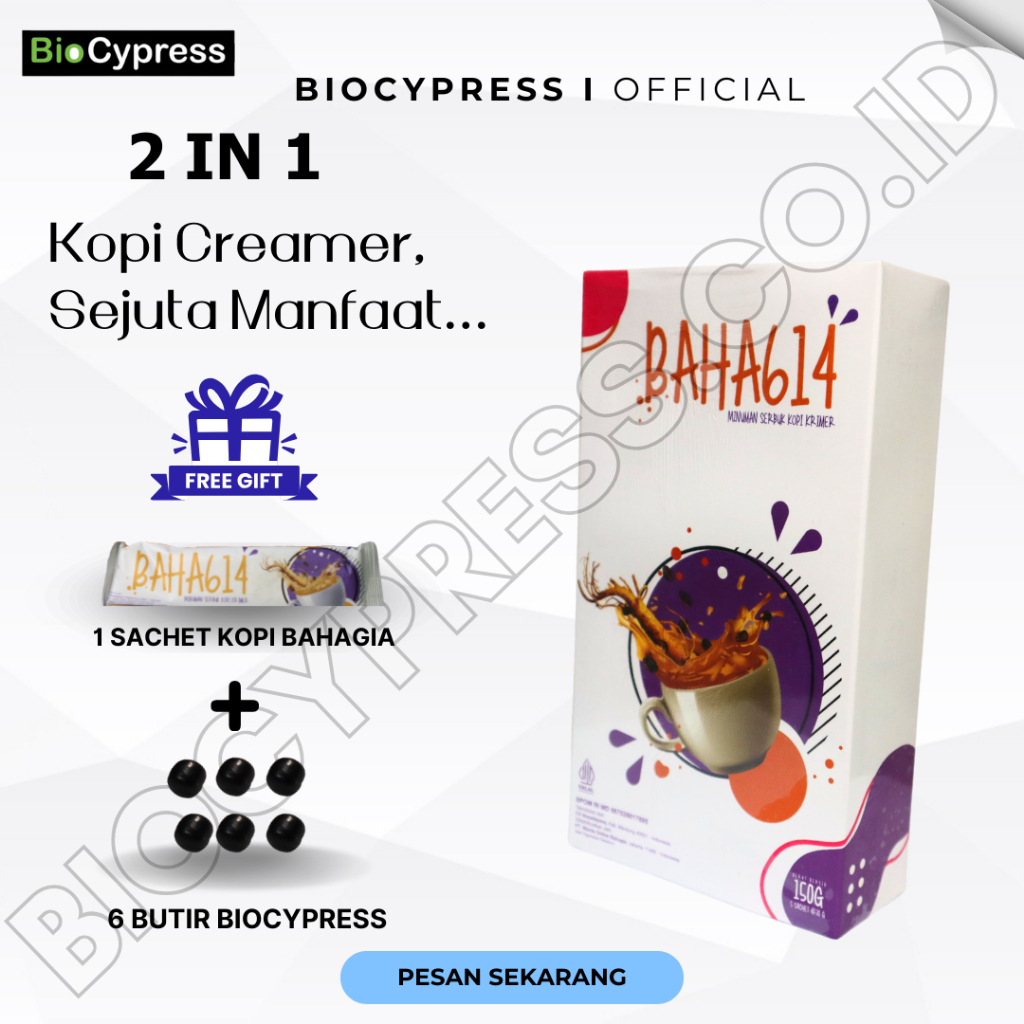 Jual PROMO Kopi BAHAGIA, Free 1 sacet Kopi dan 6 Butir Biocypress (PROMO SEMENTARA) | Shopee ...
