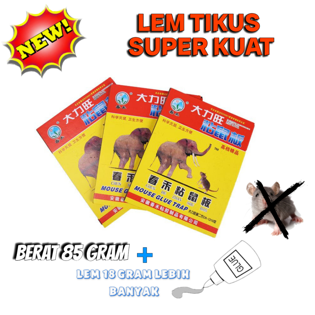Jual LEM TIKUS ORIGINAL PERANGKAP TIKUS LEM TIKUS GAJAH LEM CICAK ...