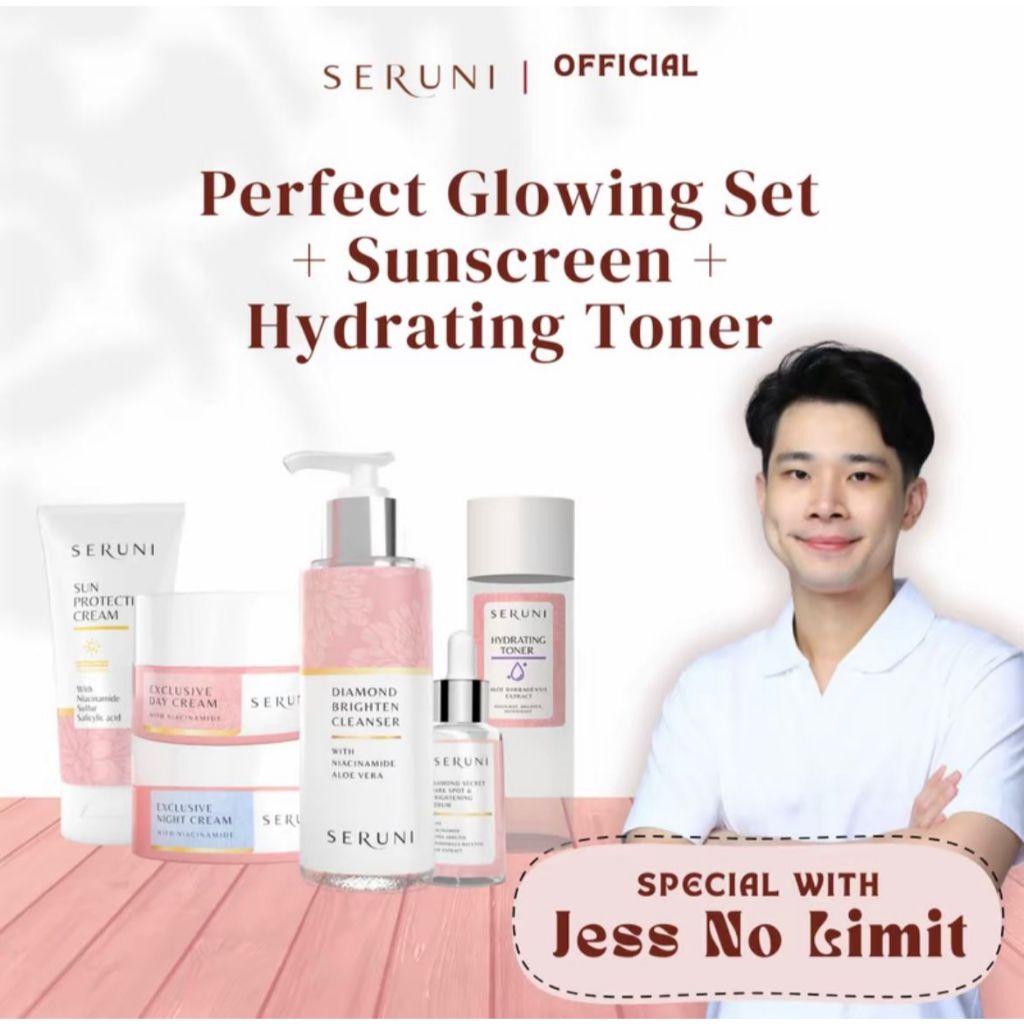 Jual Seruni – Paket Glowing Set Sun Cream & Hydrating – Membantu ...