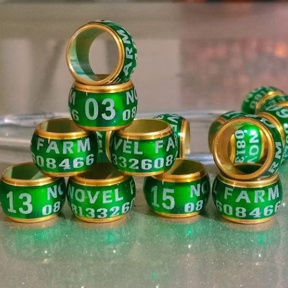 Jual Gelang burung Ring burung bisa reques nama dan nomer hp Ring ...