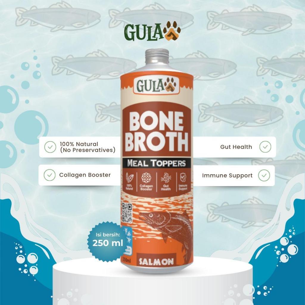 Jual GULAPAWS Makanan Anjing Kucing Topper Salmon Bone Broth 250ml ...