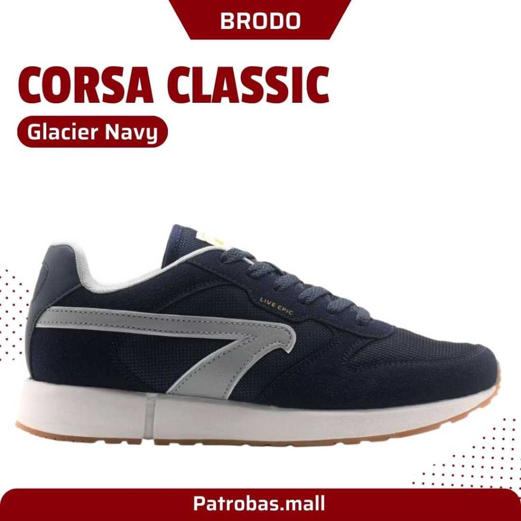 Jual BRODO Corsa Classic Glacier Navy Original Sepatu Sneakers Casual ...