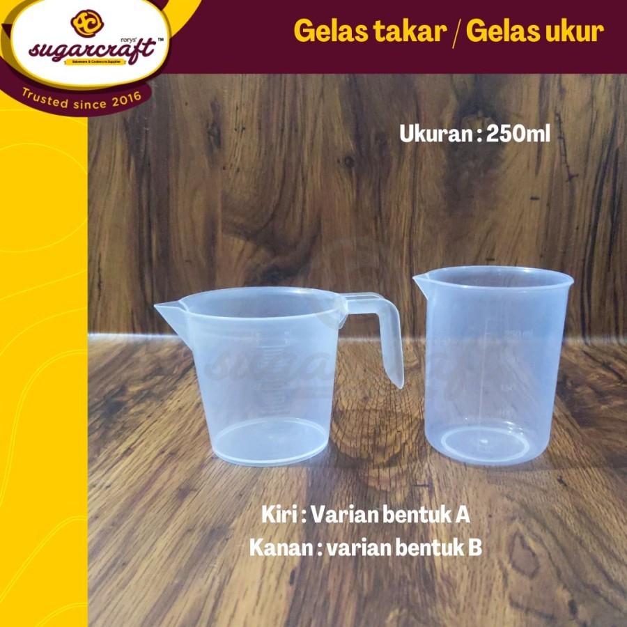 Jual Gelas ukur plastik 250ml measuring cup kecil gelas takar kecil ...