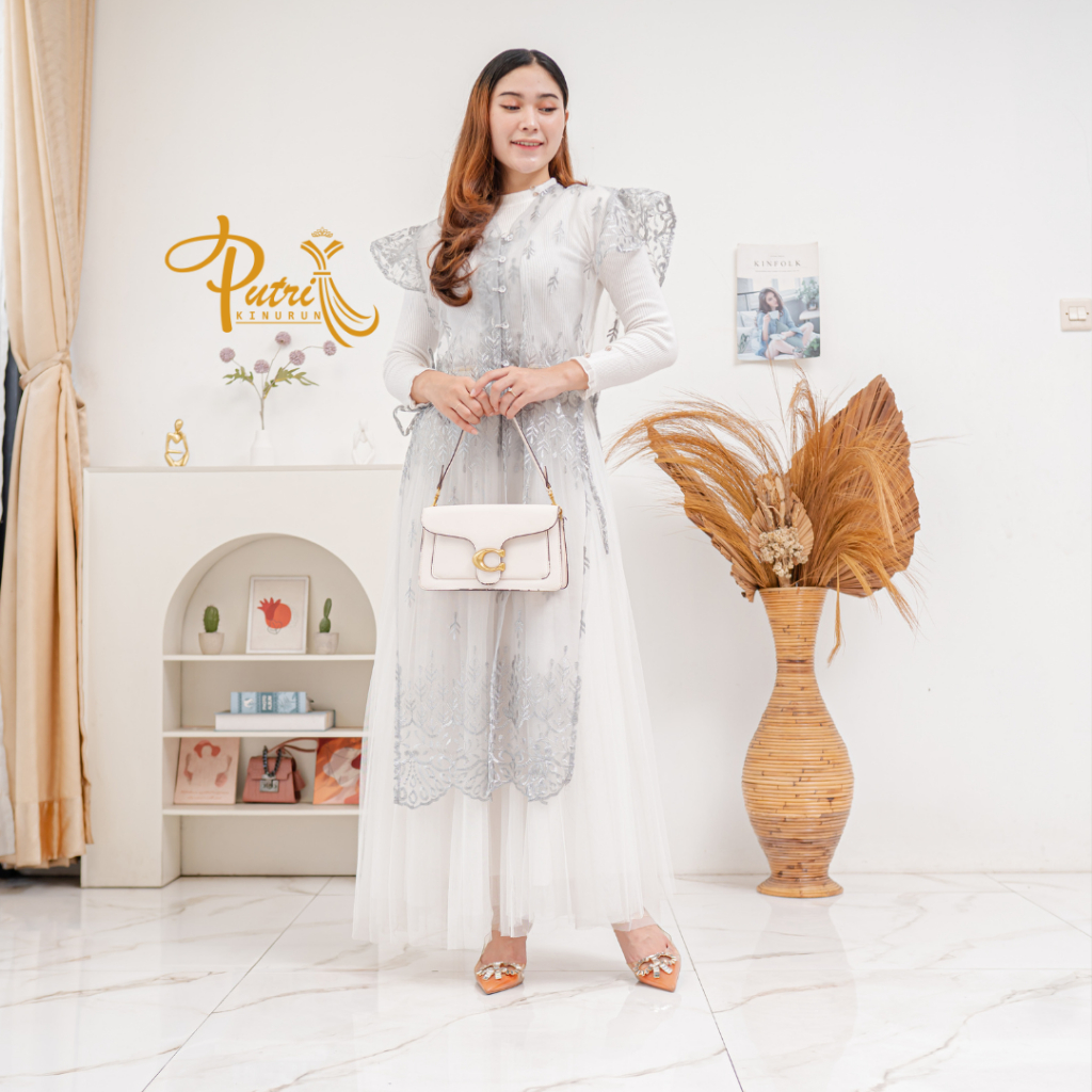 Jual Kamila Outer Brokat Kondangan Lebaran 2025 Brukat Tunic Kekinian ...