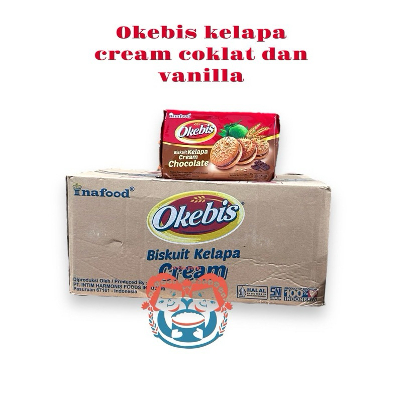 Jual Okebis Kelapa Cream 137gr (kemasan dus isi 28) | Shopee Indonesia