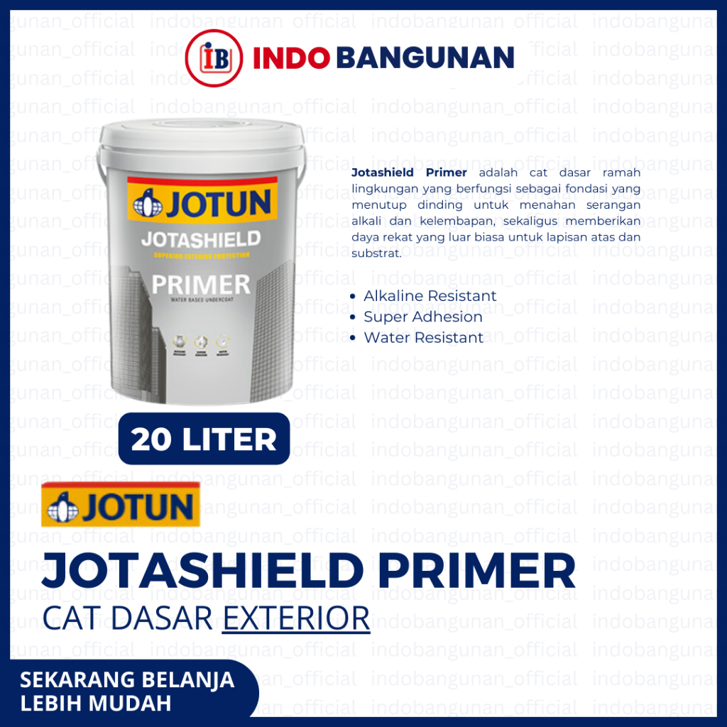 Jual CAT DASAR EXTERIOR JOTUN JOTASHIELD PRIMER 20LT | Shopee Indonesia