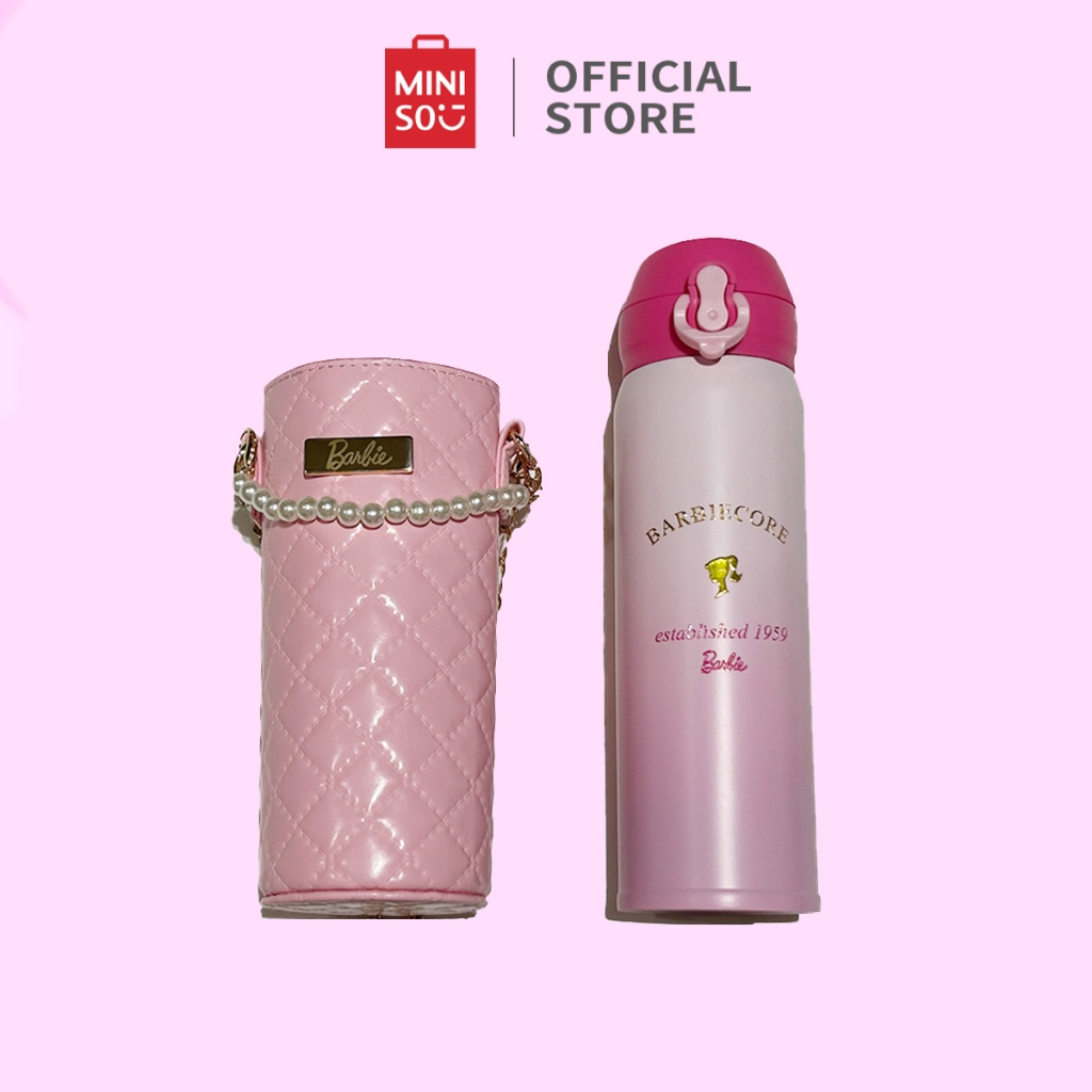 Jual Miniso x Barbie Pink Collection Cangkir Termos Insulated Bottle ...