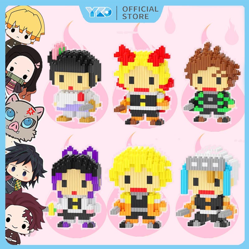 Jual YKO Nano Mini Block Demon Slayer Balok Susun Kamado Tanjirou Nano ...
