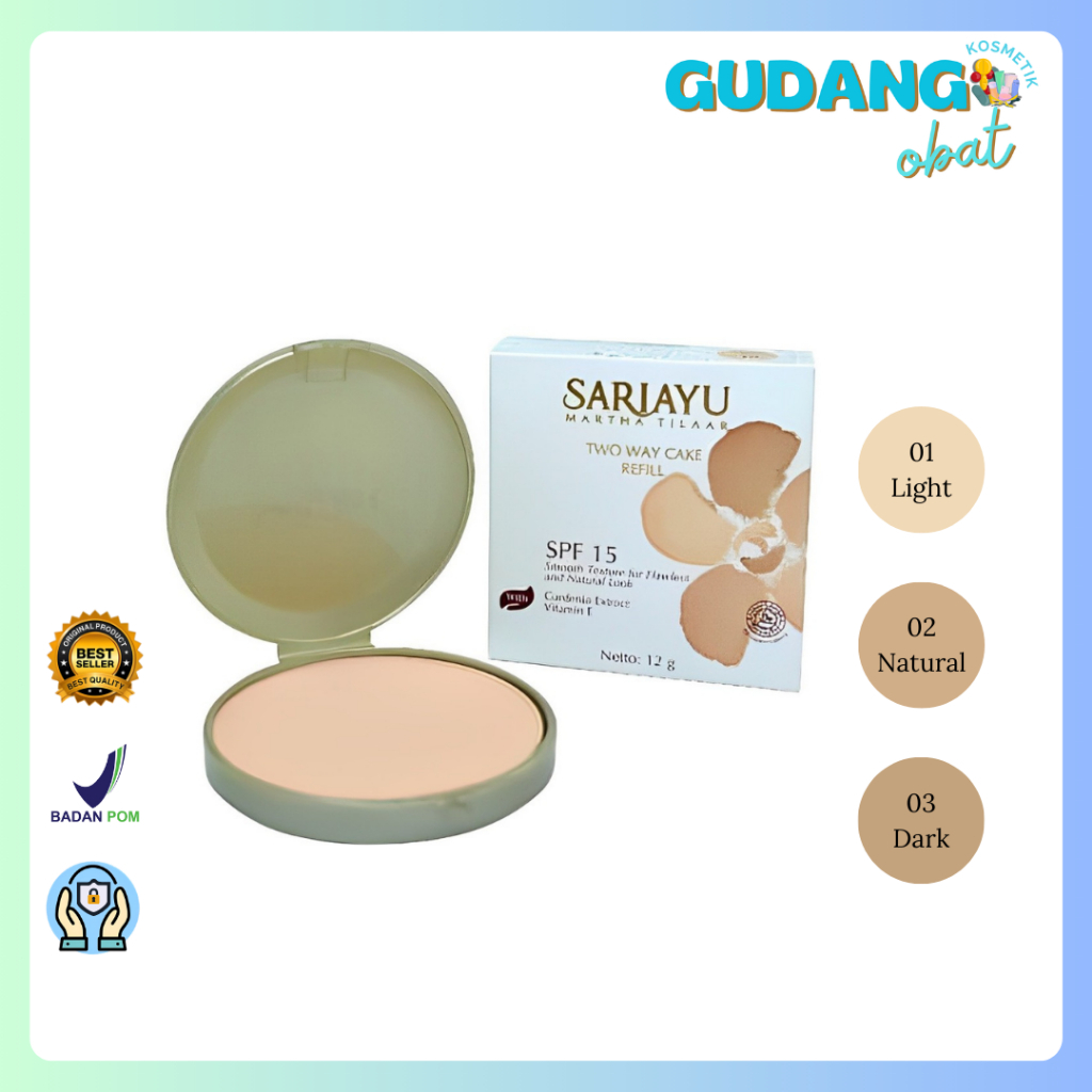 Jual Sariayu Refill Two Way Cake 01 Light, 02 Natural, 03 Dark | Shopee ...