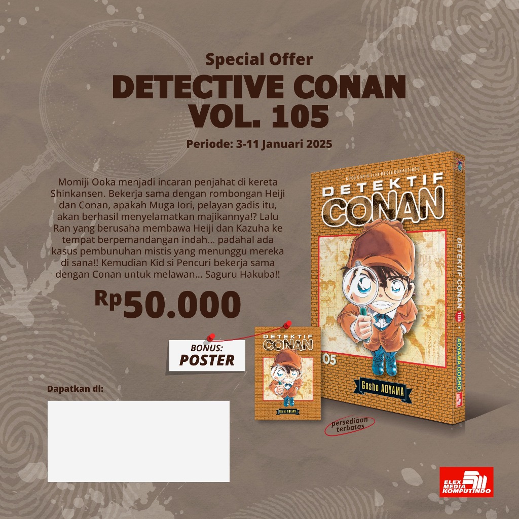 Jual Komik Detektif Conan 105 by Aoyama Gosho | Shopee Indonesia