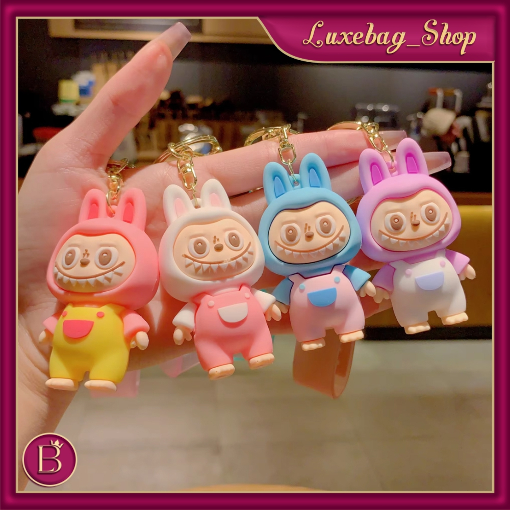 Jual LB GANTUNGAN KUNCI LABUBU PREMIUM 3D LABUBU + TULISAN TALI DAN ...