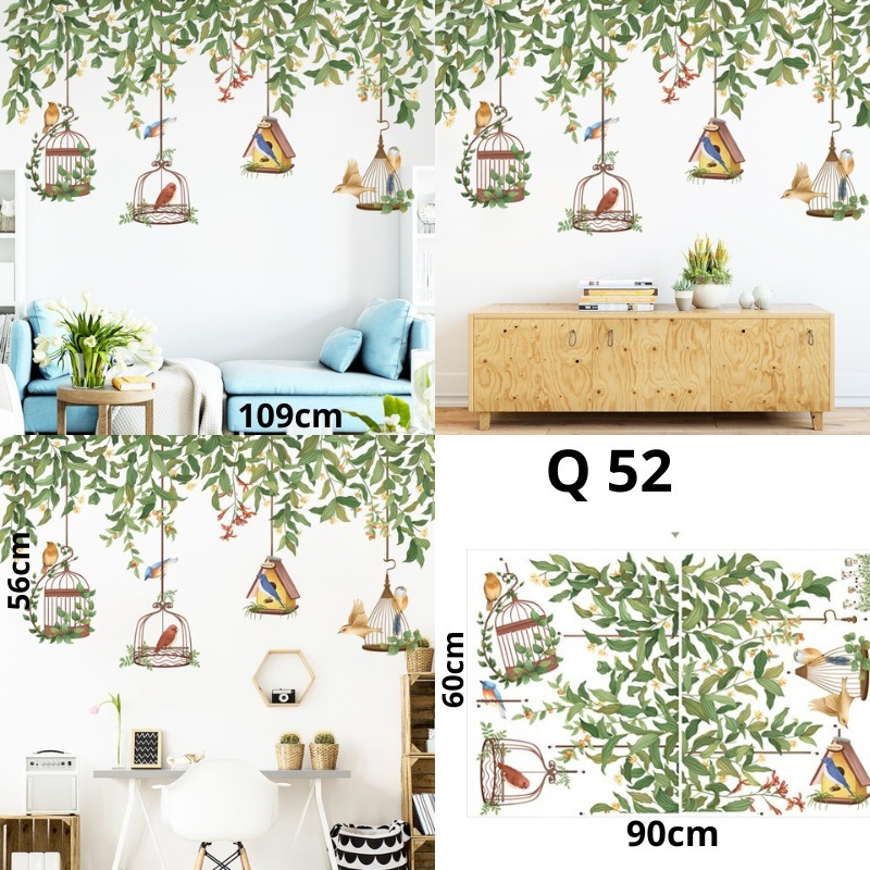 Jual Q 52 WALLSTICKER WALLSTIKER WALL STICKER STIKER DINDING Q52 ...
