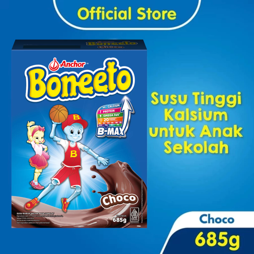 Jual Boneeto Susu Bubuk Anak Sekolah Yummy Choco 685g - Nutrisi ...