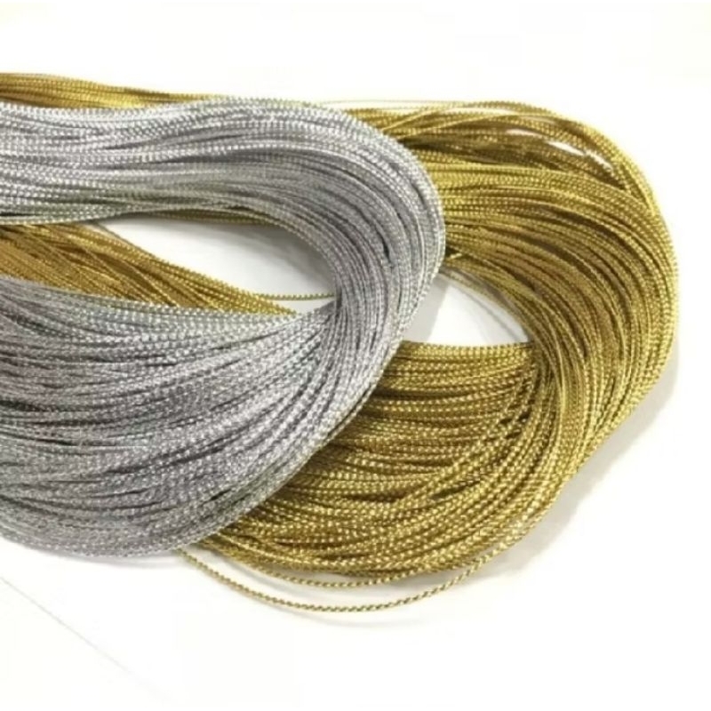 Jual 100 METER - 1MM TALI SOUVENIR EMAS DAN SILVER | Tali Sovenir ...