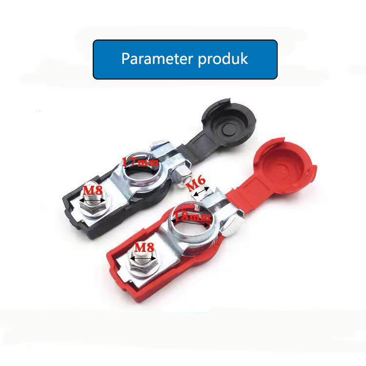 Jual KEPALA AKI SET KLEM TERMINAL AKI MOBIL ACCU DENGAN TUTUP COVER ...