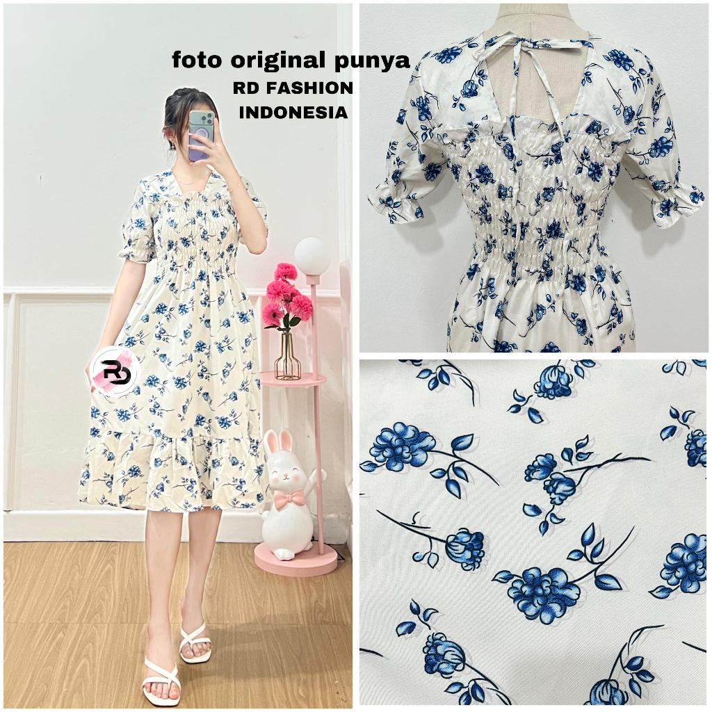 Jual RD FASHION - SMOCKED DRESS / Gaun musim panas kasual baru Lengan ...