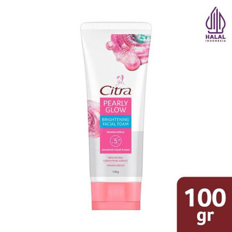 Jual CITRA FACIAL FOAM PEARLY GLOW 100g | Shopee Indonesia