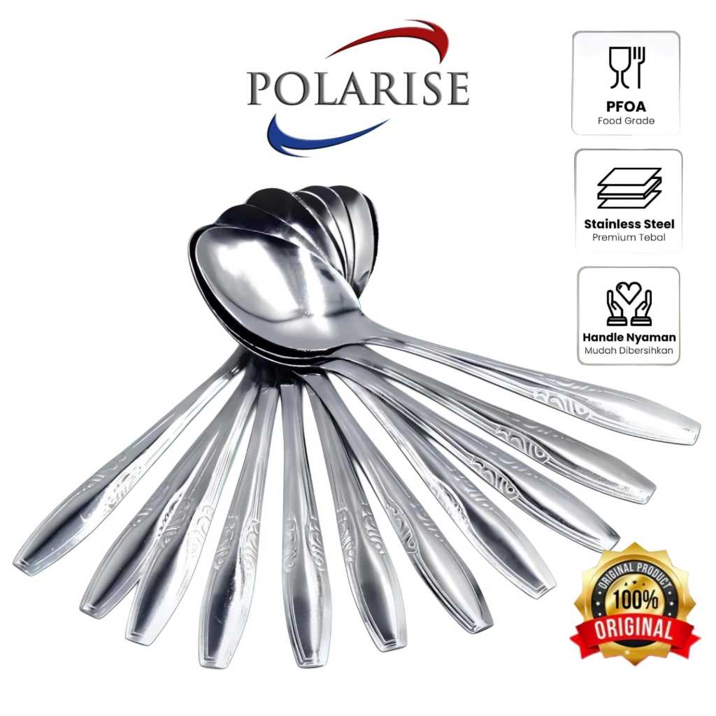 Jual Sendok Makan Tebal 12 pcs Alat Makan Sendok Stainless Steel Sendok ...