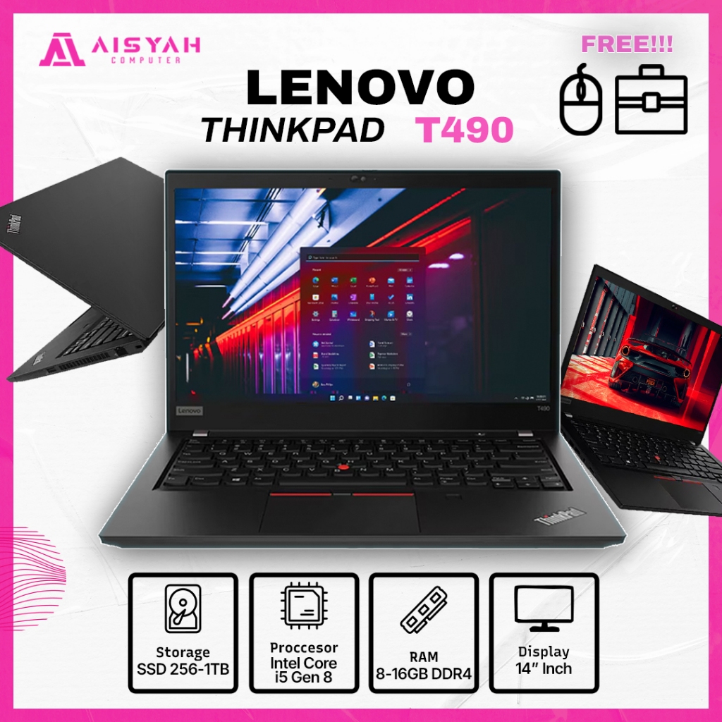 Jual Lenovo Thinkpad T490 / Core i7 Gen 8 / RAM 16GB SSD 512GB ...