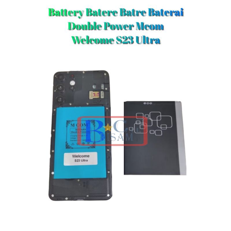 Jual Battery Welcome S23 Ultra Batre Baterai Double Power Mcom | Shopee Indonesia