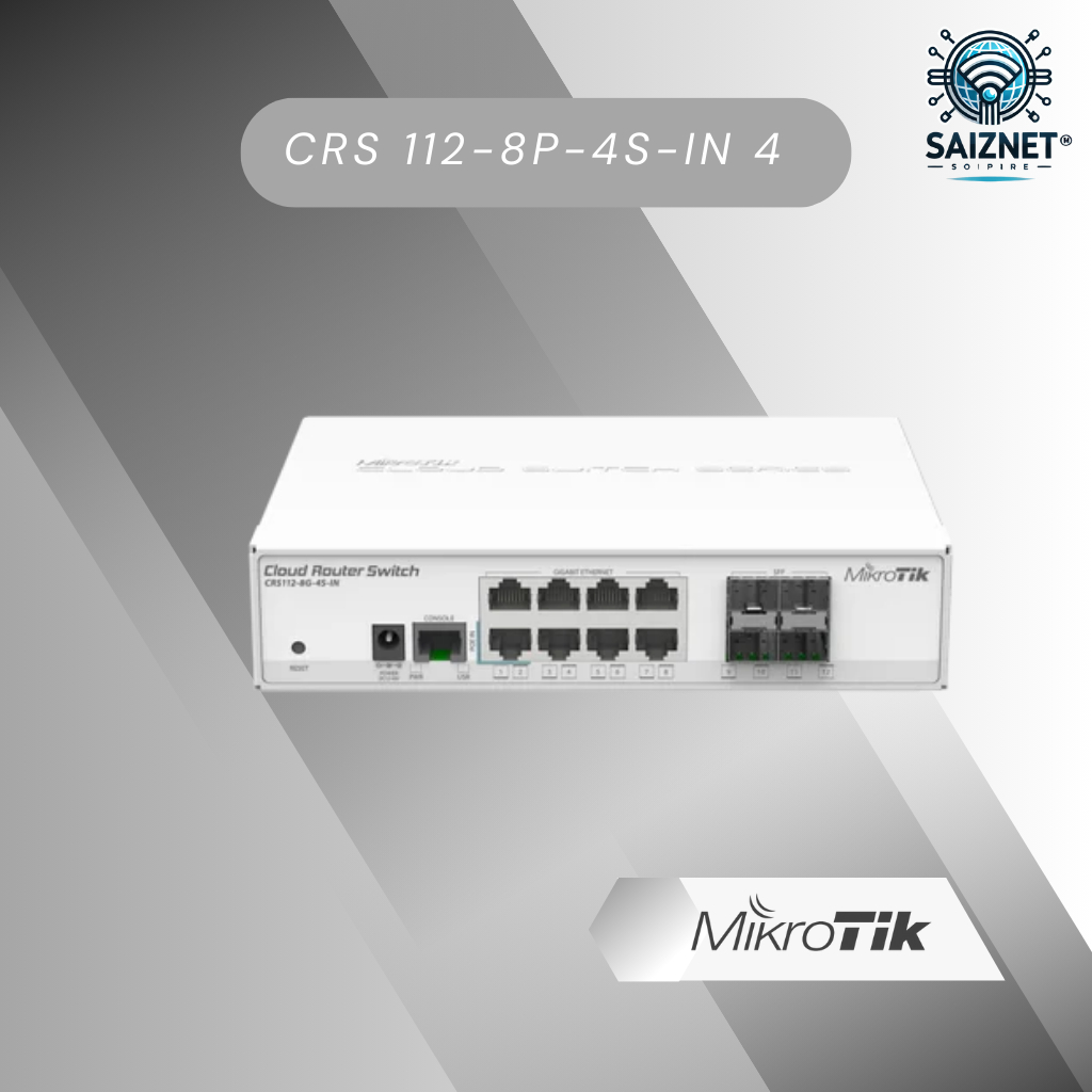 Jual MikroTik | Cloud Router Gigabit Switch CRS 112-8P-4S-IN 4 (Second ...